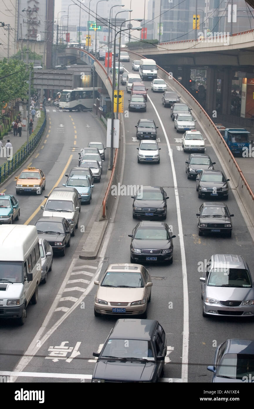 Traffic congestion Shanghai China Stock Photo - Alamy