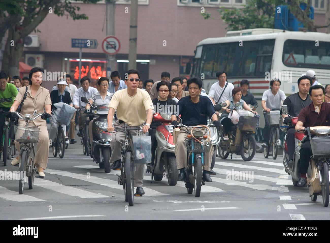 Traffic congestion Shanghai China Stock Photo - Alamy