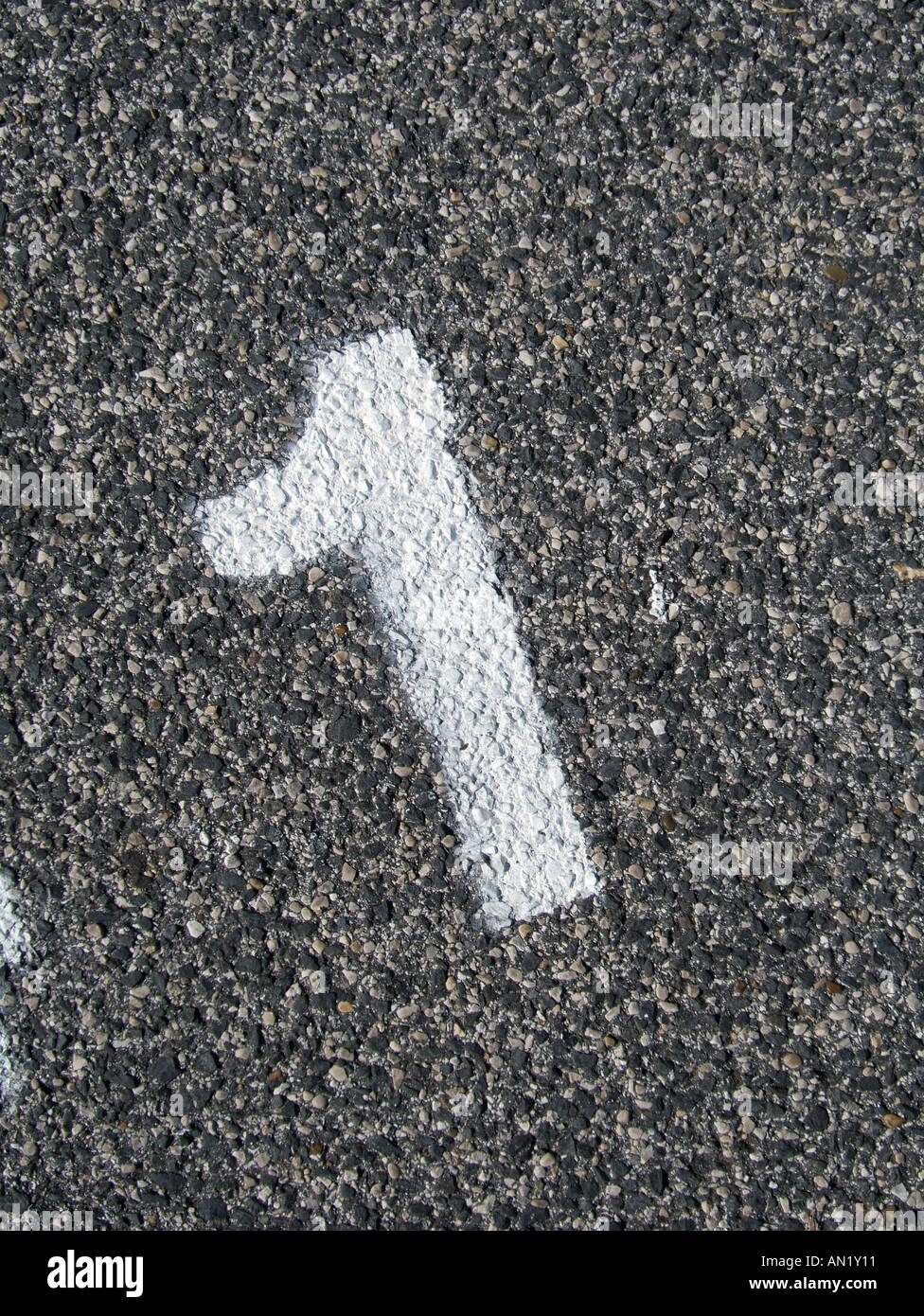 number one painted on road surface Stock Photo - Alamy