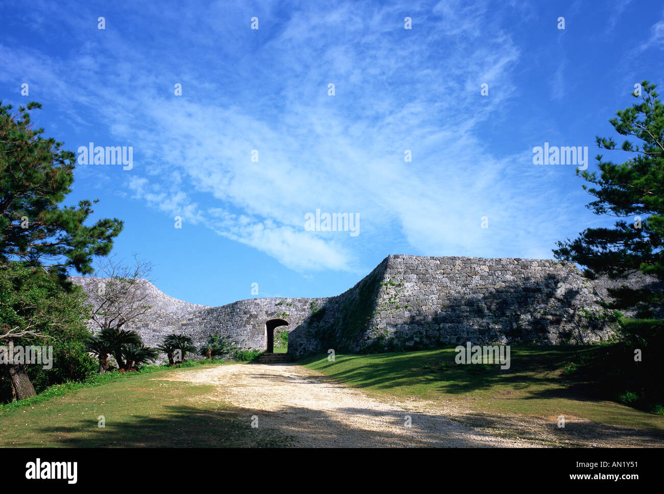 Zakimi Castle ruins Okinawa Japan Stock Photo - Alamy