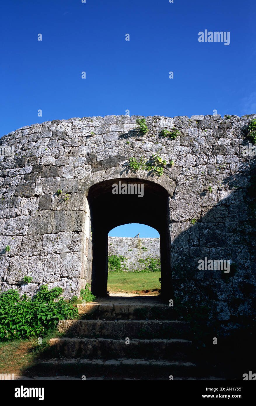 Zakimi Castle ruins Okinawa Japan Stock Photo - Alamy