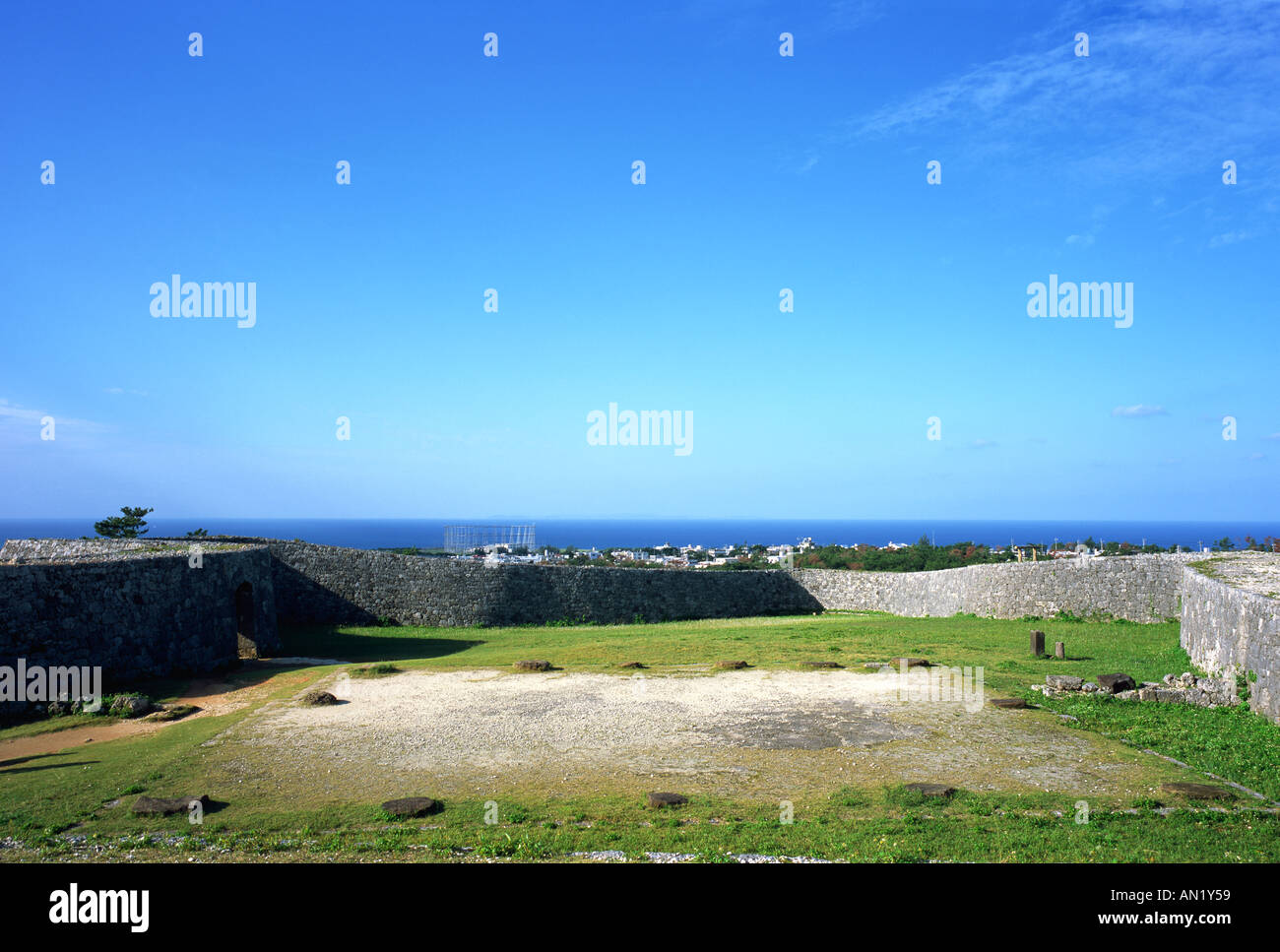 Zakimi Castle ruins Okinawa Japan Stock Photo - Alamy