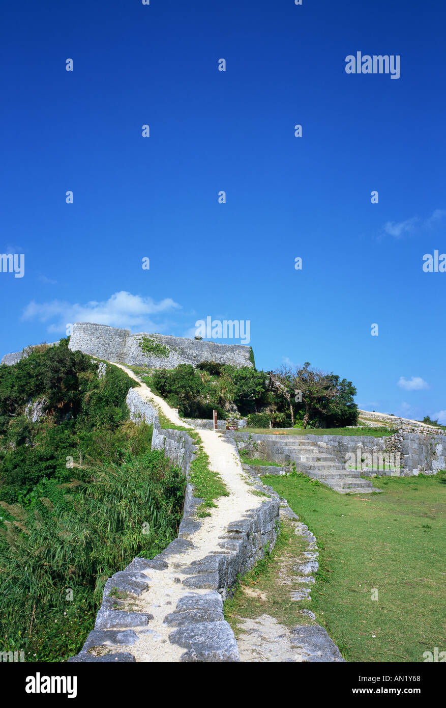 Katsuren gusuku castle ruins Okinawa Japan Stock Photo - Alamy