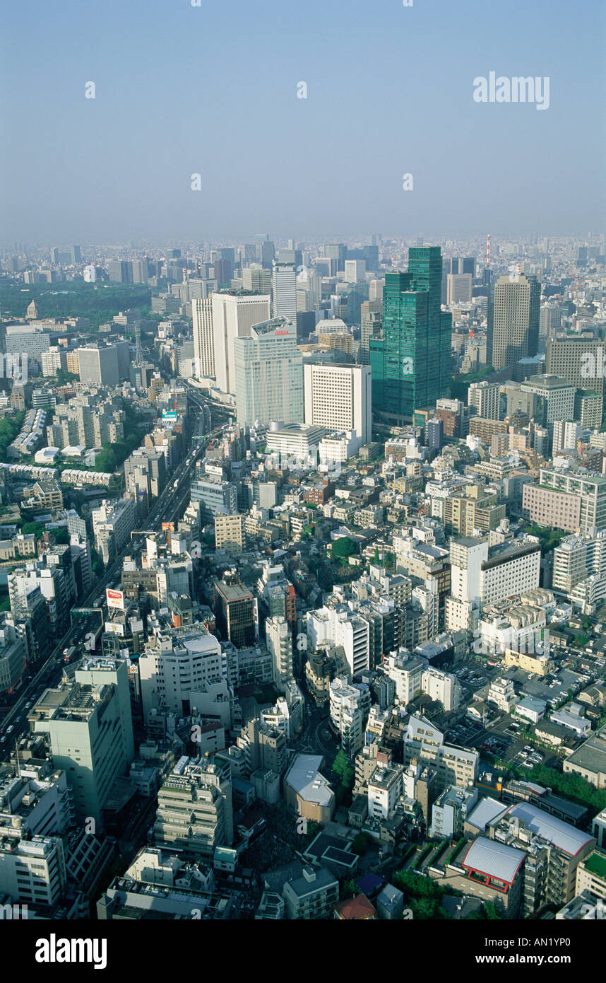 Japan, Tokyo, Roppongi Area Skyline from Tokyo City View Tower at ...