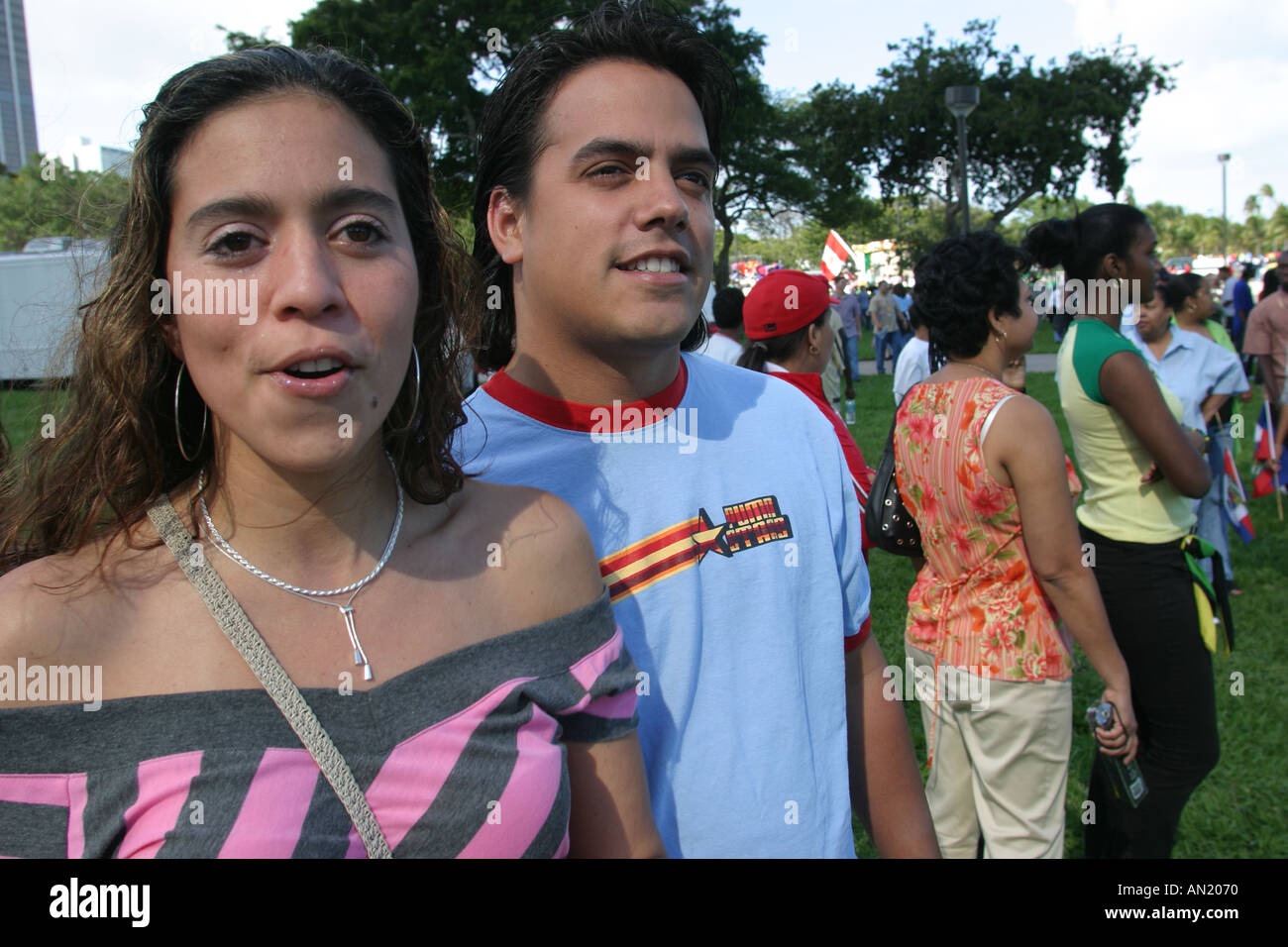 Bayfront park greater miami mardi gras festival hi-res stock ...