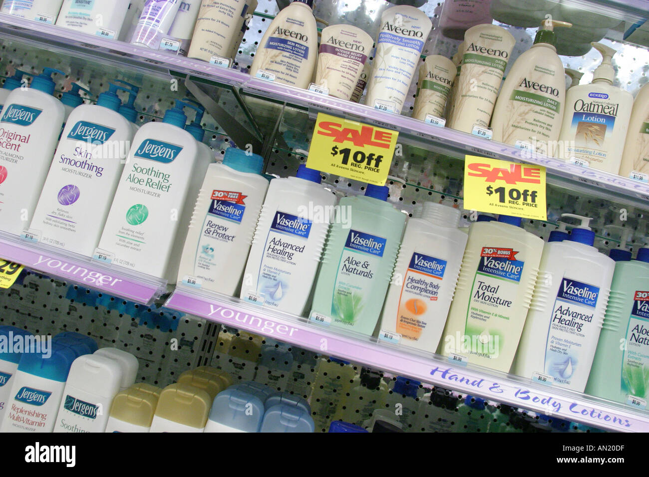 Miami Beach Florida,Eckerds Drugstore,various body lotions for sale ...