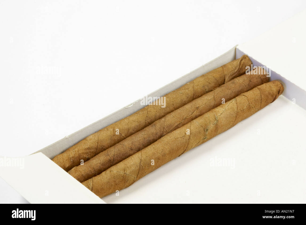 Small cigars in a box Stock Photo - Alamy