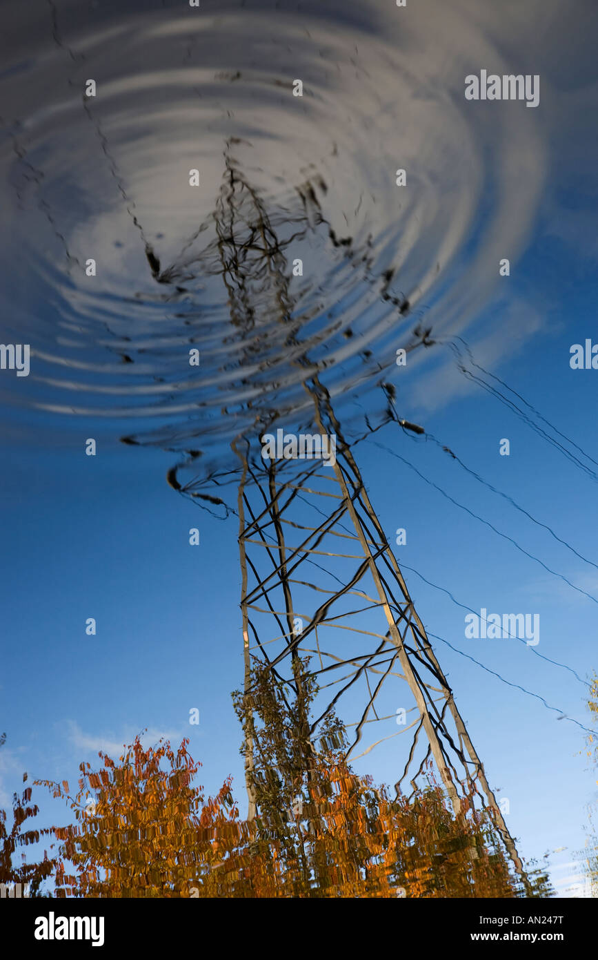Pylon refection canal power ripple hi-res stock photography and images ...
