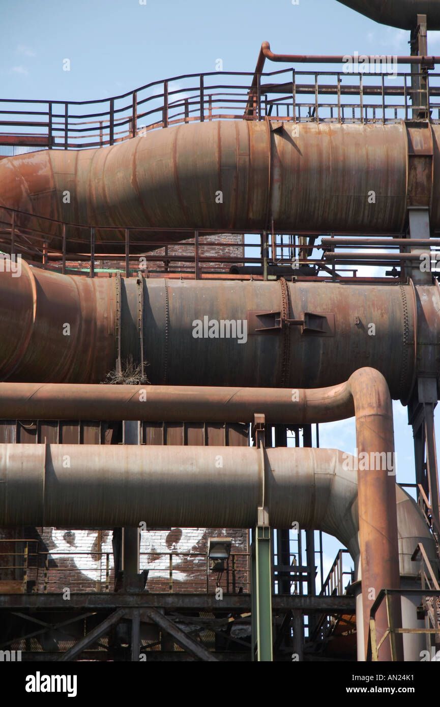Old rusty pipework Stock Photo - Alamy