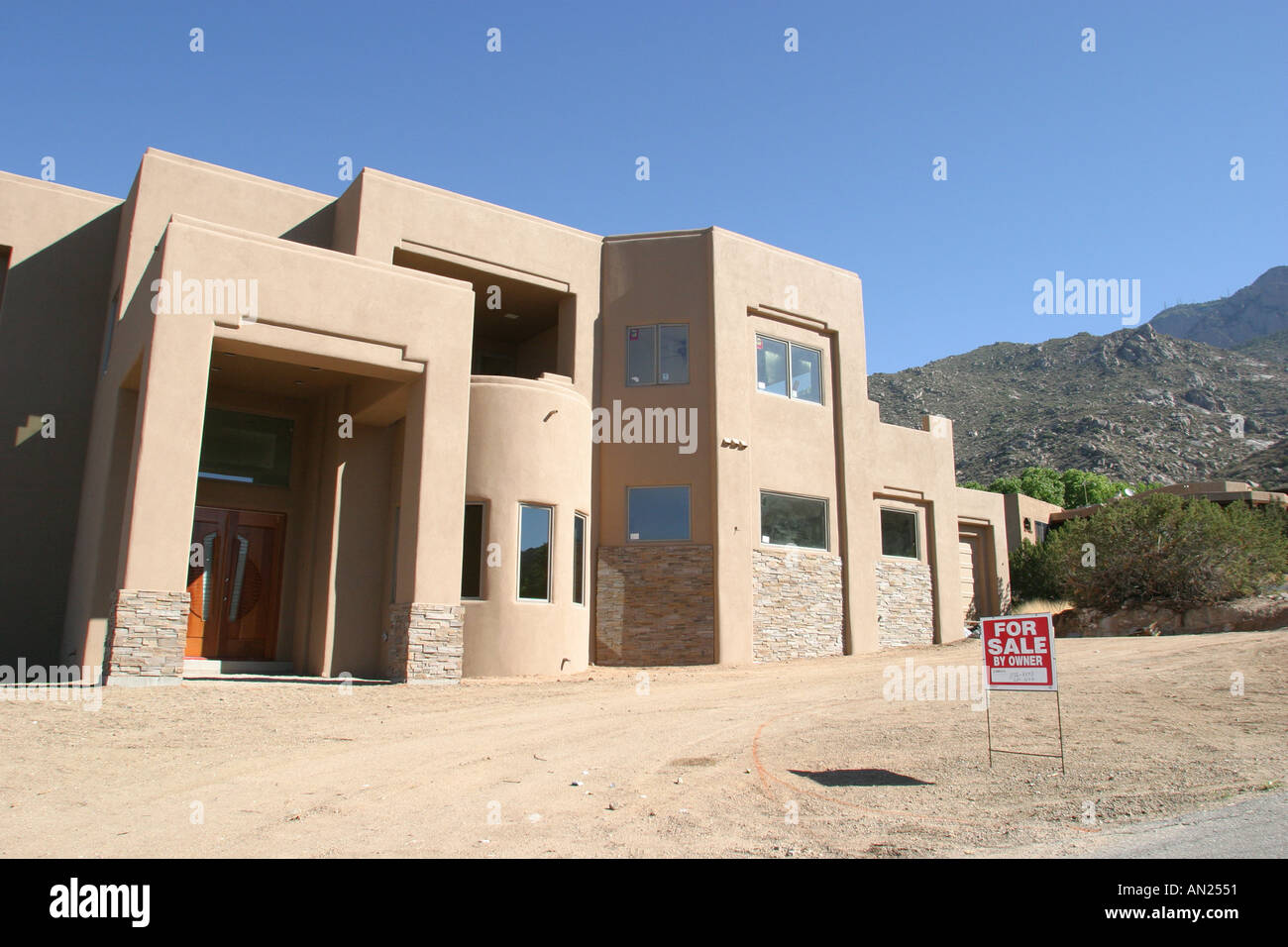 Albuquerque New Mexico,Sandia Heights,high desert,adobe style mansion ...
