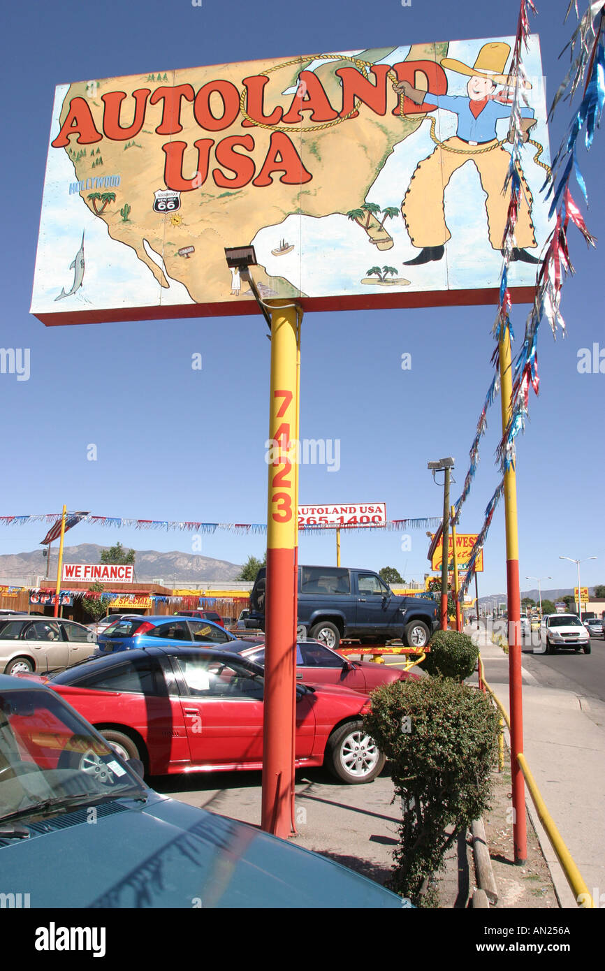 Albuquerque New Mexico,historic highway Route 66,historic cross country ...