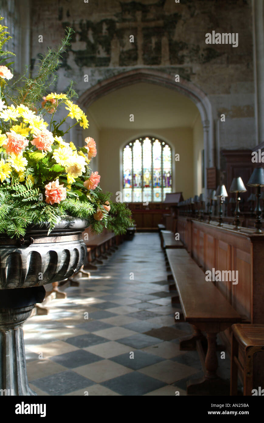 country chapel with flowers Stock Photo - Alamy