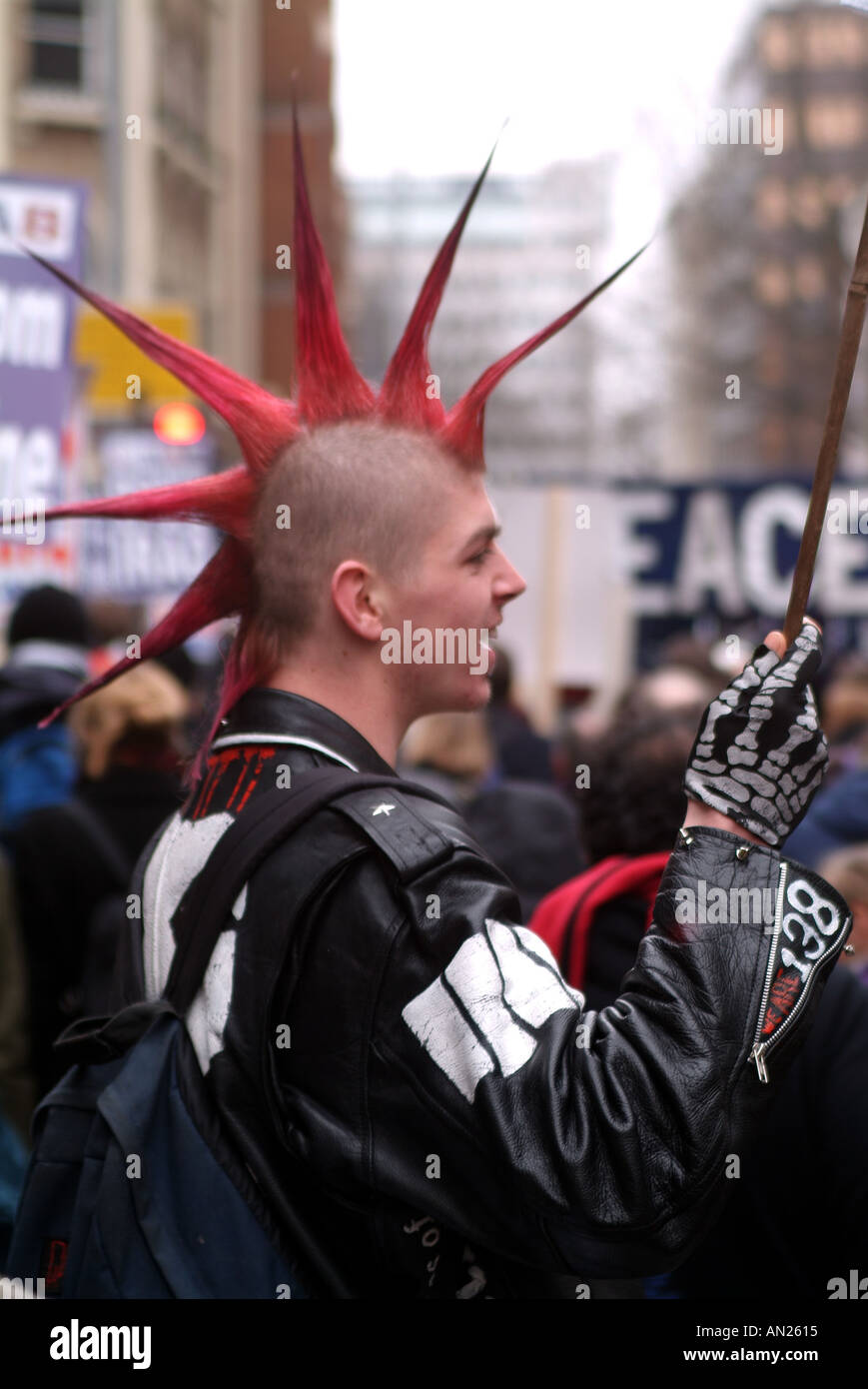 punk at the rally Stock Photo - Alamy