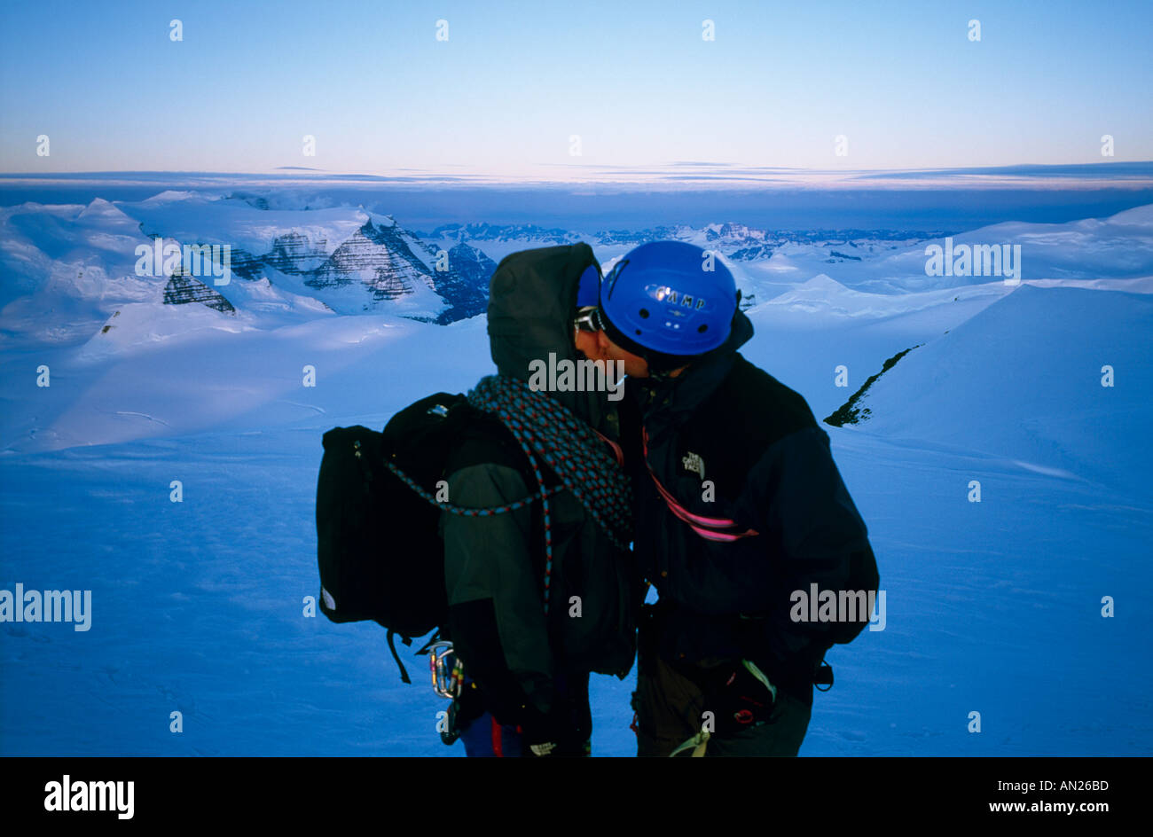 The first native Greenlanders on the summit of Gunnbjorns Feldt at 3704 ...