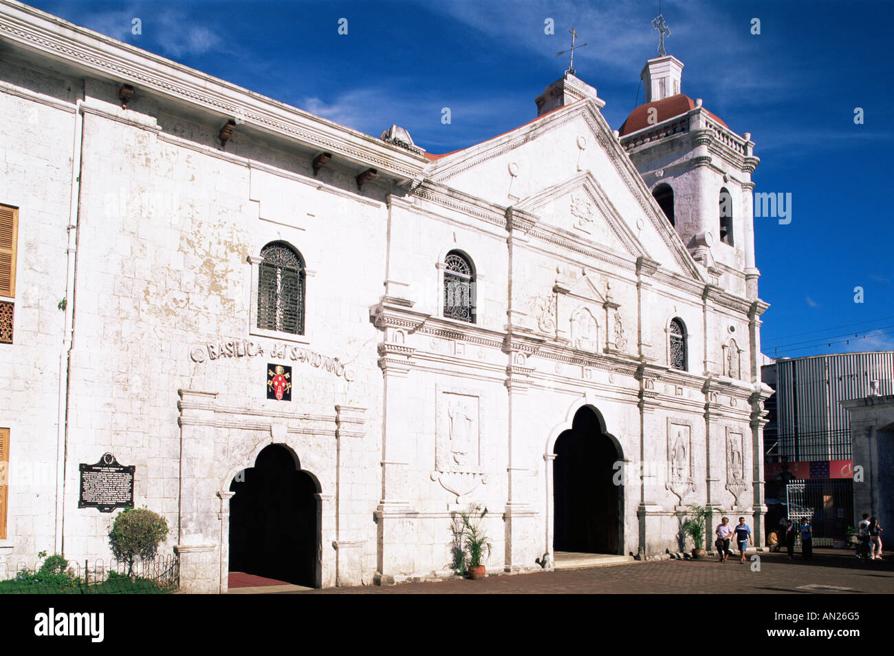 Philippines, Cebu, Cebu City, Basilica Minore del Santo Nino Stock ...