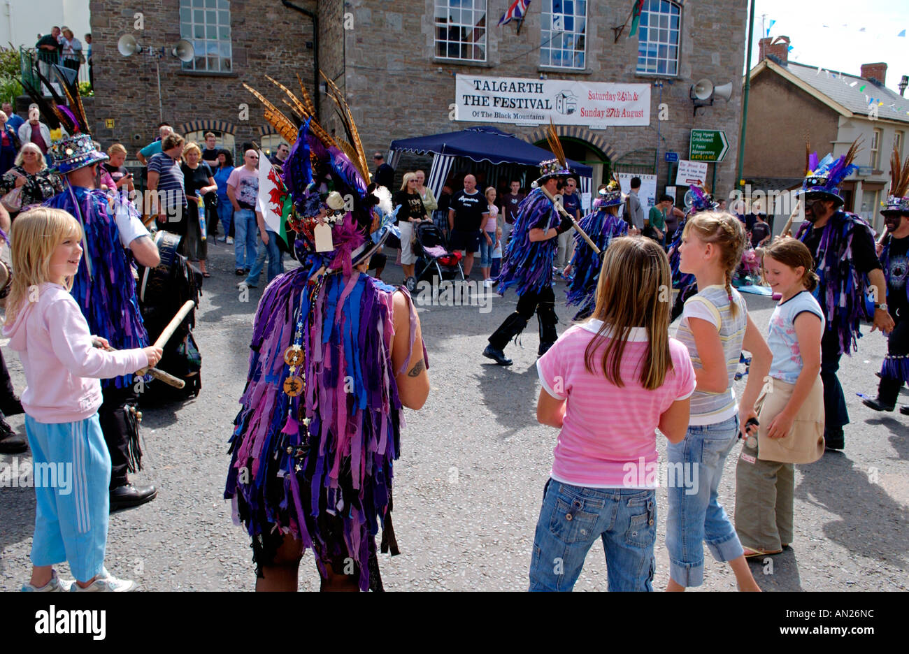The Widders Morris Dancers perform at Talgarth Festival of the Black ...