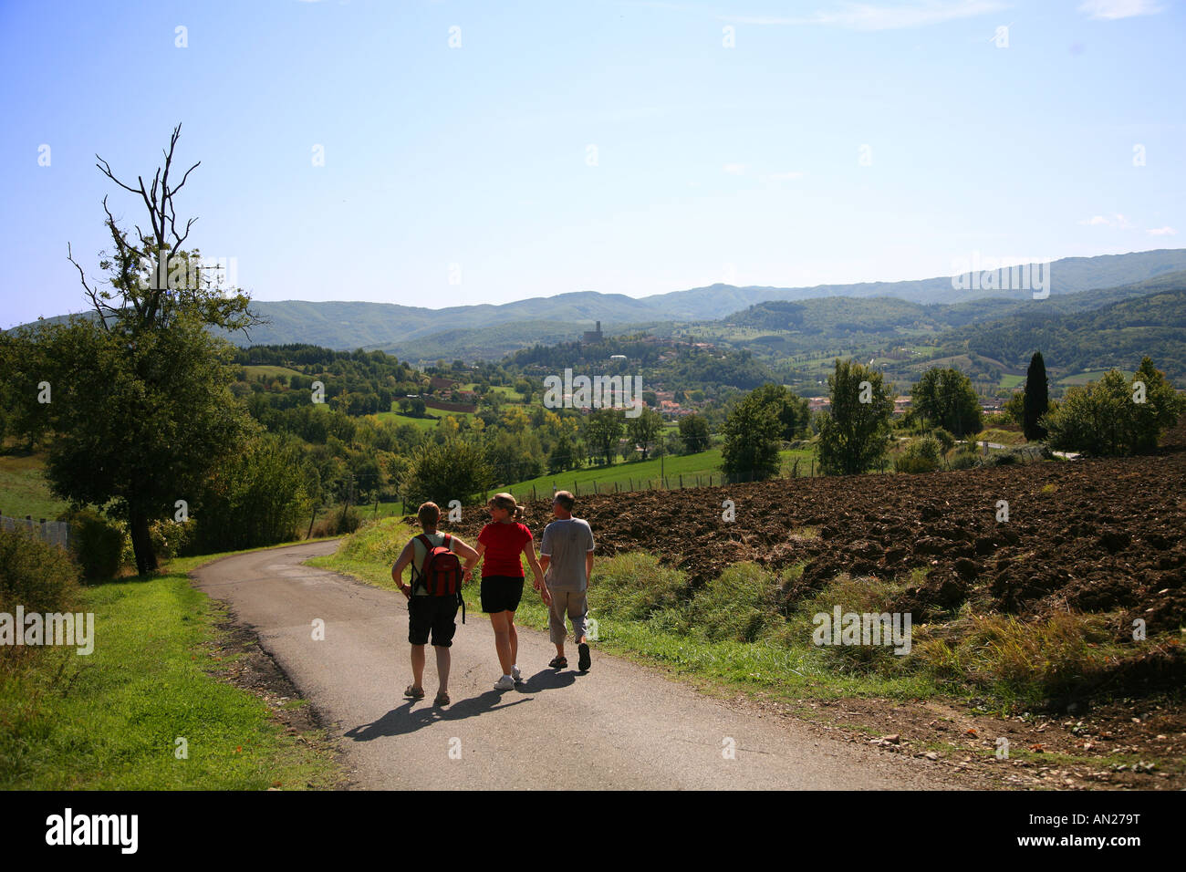Tuscany, Hiking In Tuscany Stock Photo - Alamy