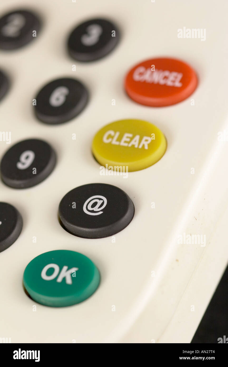 details of a card reader for internet banking Stock Photo - Alamy