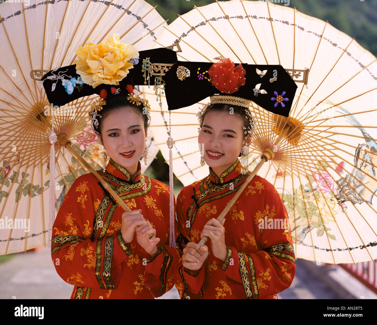 Women Dressed in Traditional Costume, Beijing, China Stock Photo - Alamy
