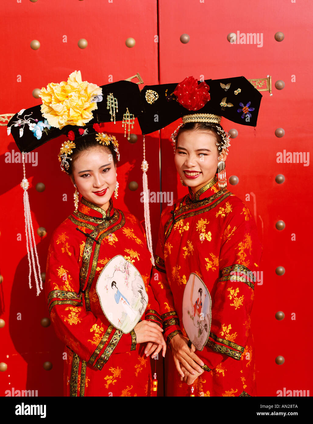 Women Dressed in Traditional Costume, Beijing, China Stock Photo - Alamy