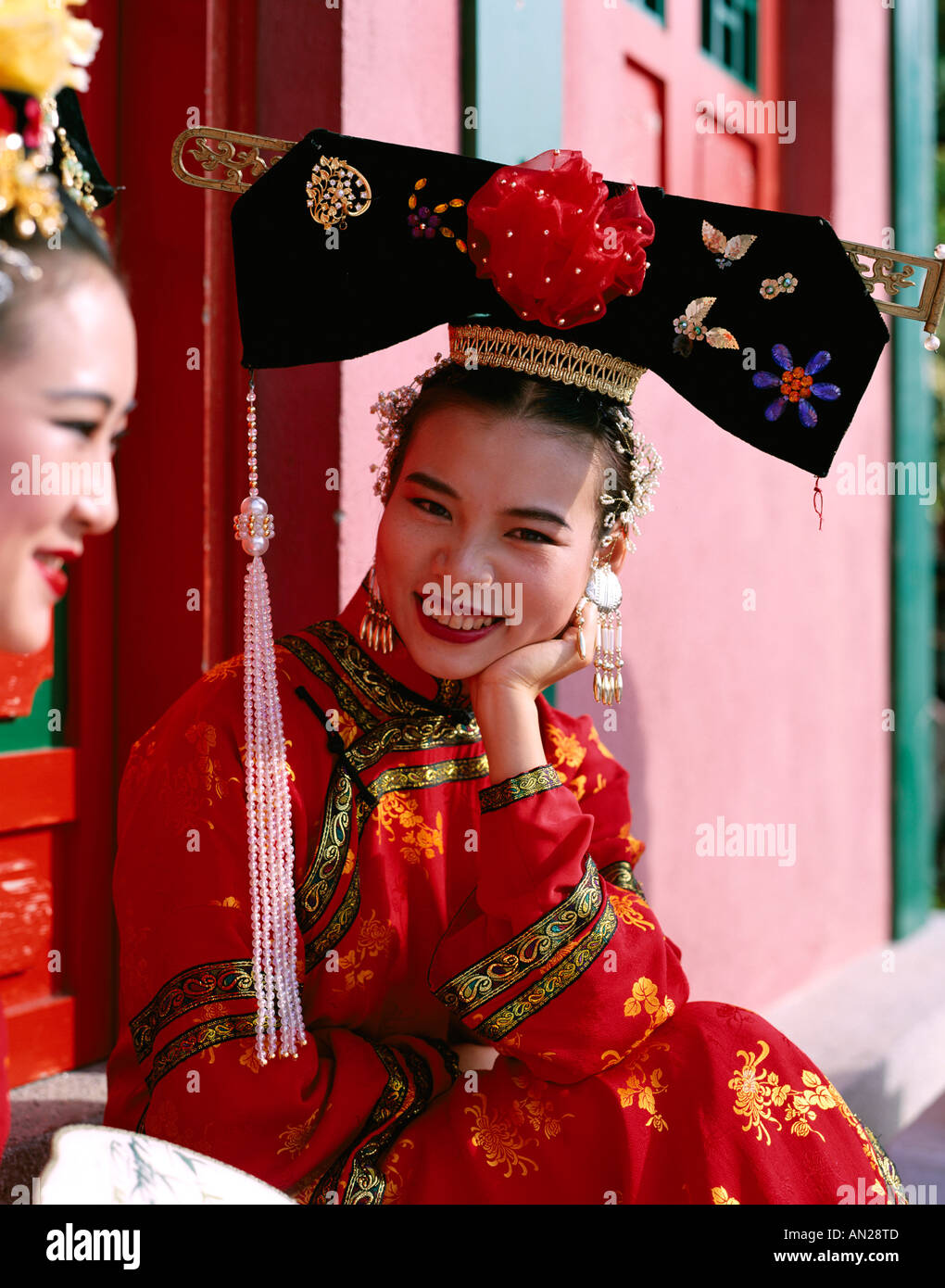 Woman Dressed in Traditional Costume, Beijing, China Stock Photo - Alamy
