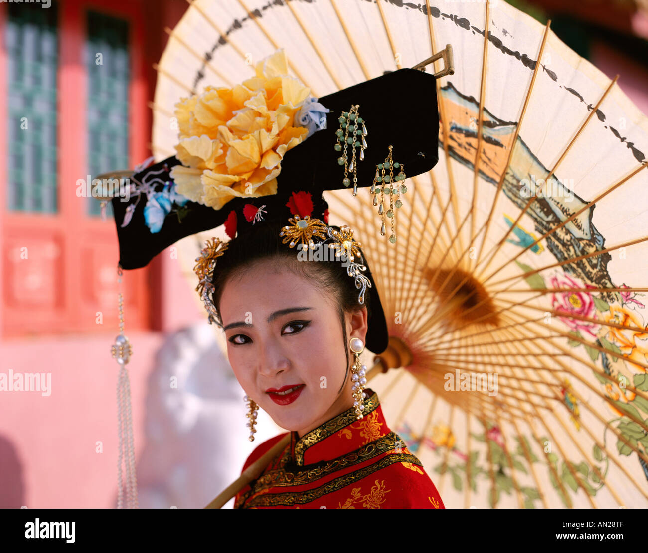 Woman Dressed in Traditional Costume, Beijing, China Stock Photo - Alamy