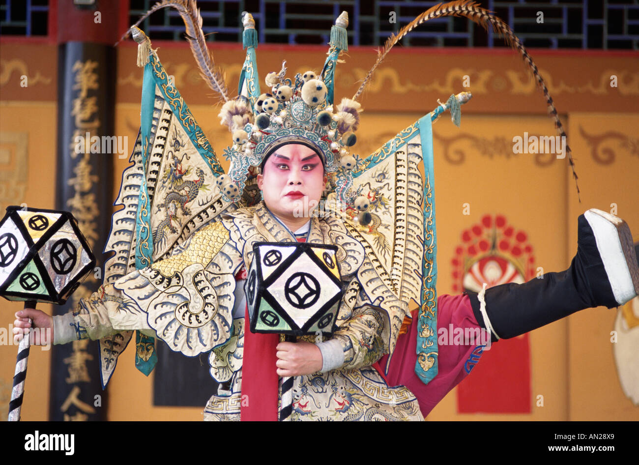 Chinese Opera (Beijing Opera) / Actors Performing, Beijing, China Stock ...
