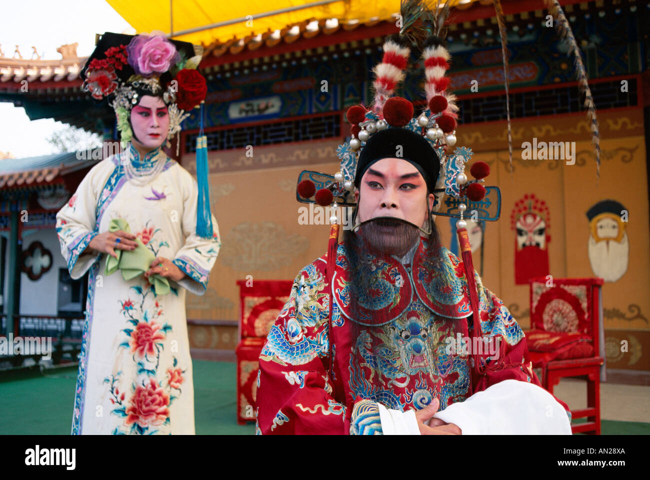 Chinese Opera (Beijing Opera) / Actors Performing, Beijing, China Stock ...