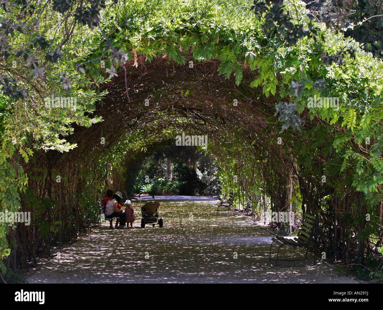 Botanic Garden Arch Stock Photo - Alamy
