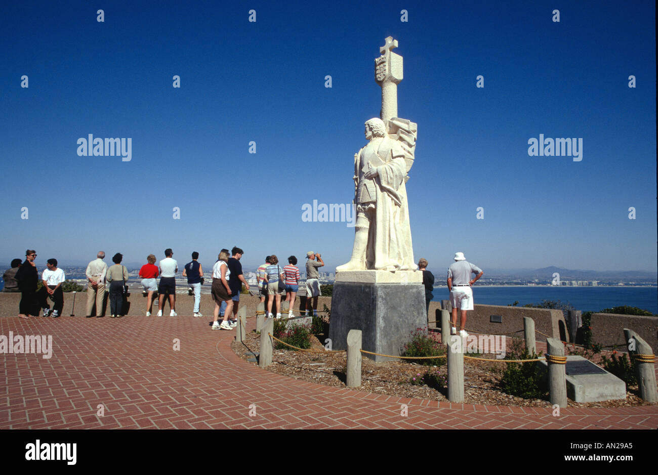 CALIFORNIA San Diego Cabrillo National Monument sandstone statue ...