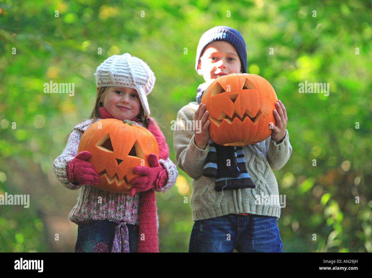 Children At Halloween Stock Photo - Alamy