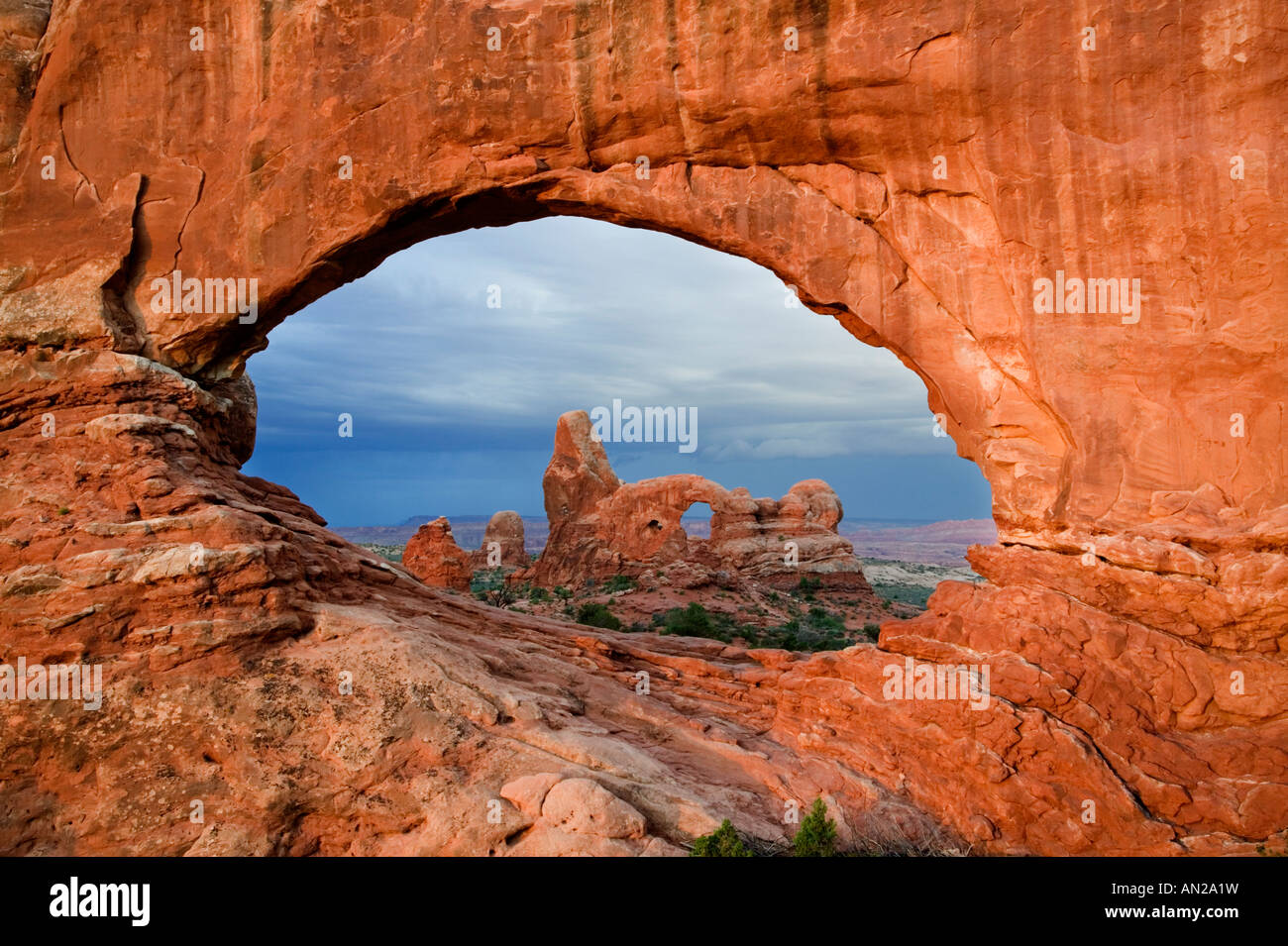North Window in the Arches National Park, Utah, USA Stock Photo - Alamy