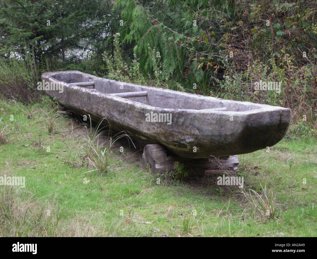 The Iroquois Dug Out Canoes Native Americans Canoe Hi Res Stock