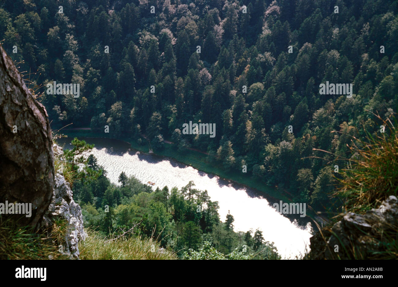 River Dunajec gorge, Pieniny national park, Slovakia - Poland Stock ...