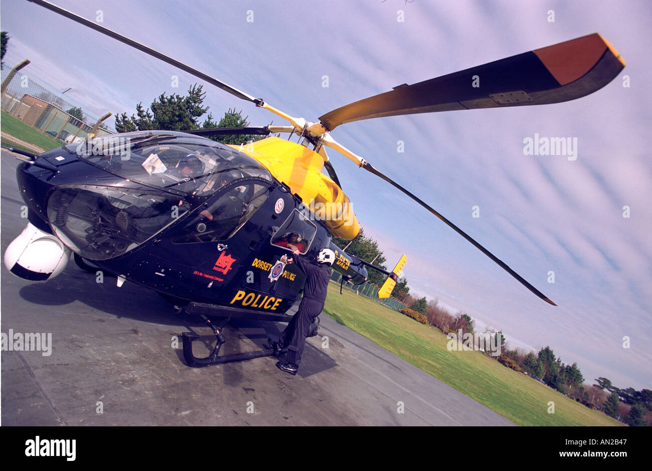 Police Air Support Unit helicopter Stock Photo - Alamy