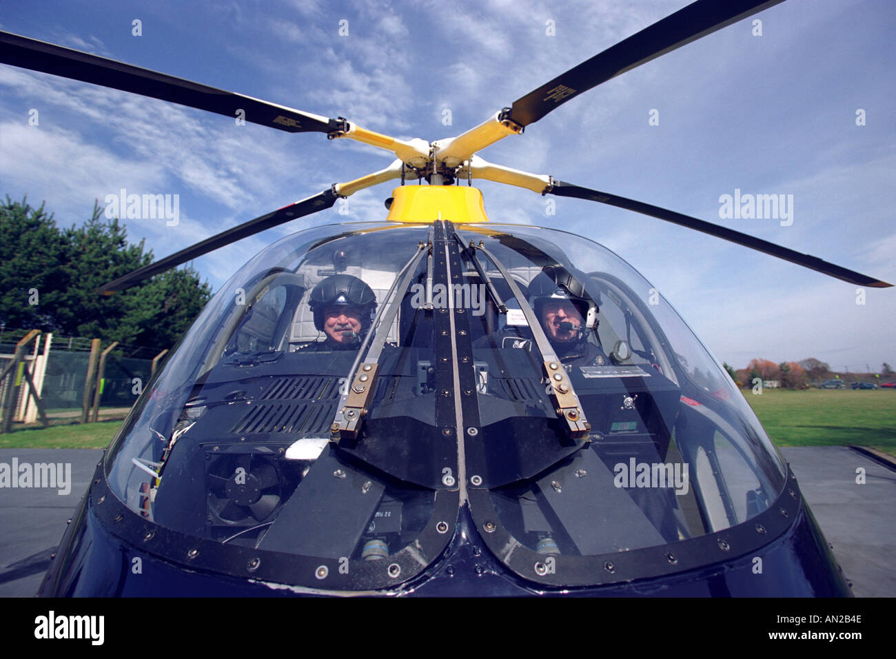 Police Air Support Unit helicopter Stock Photo - Alamy