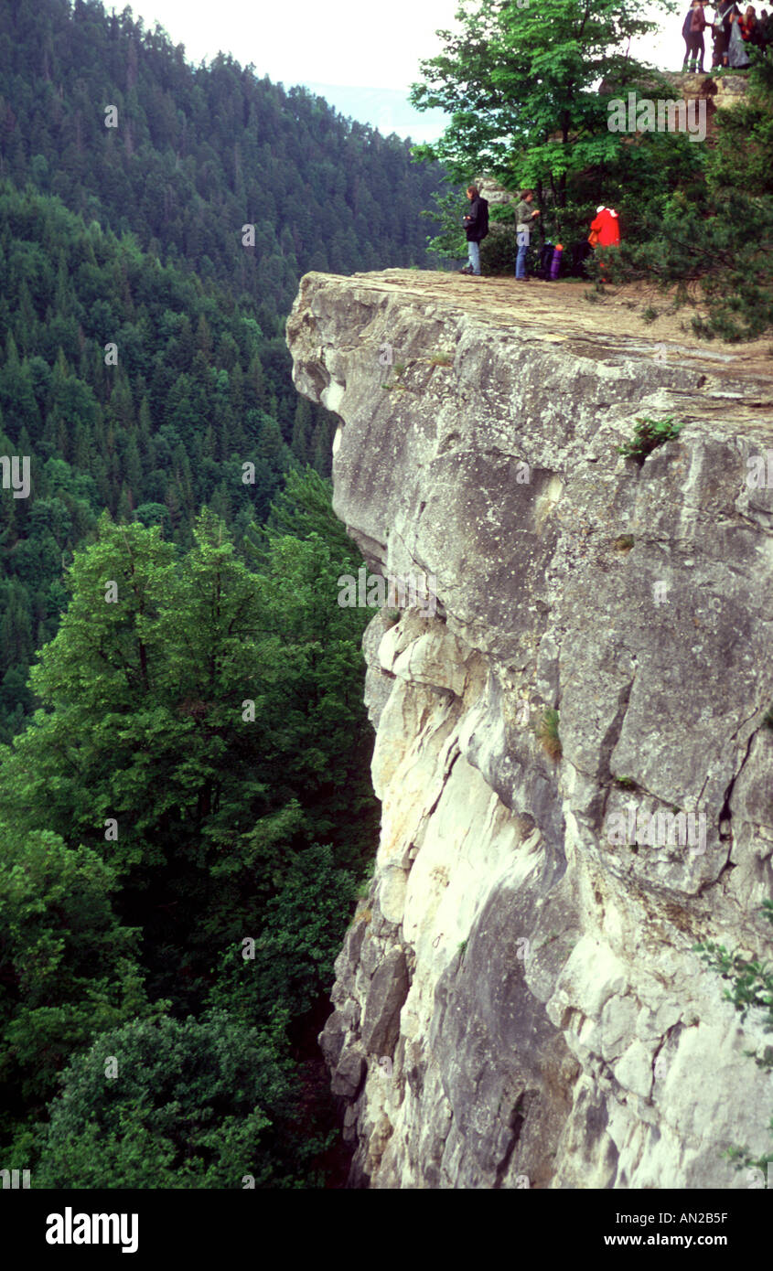 Tomasovsky Vyhlad cliff in Slovensky Raj national park, Slovakia Stock ...