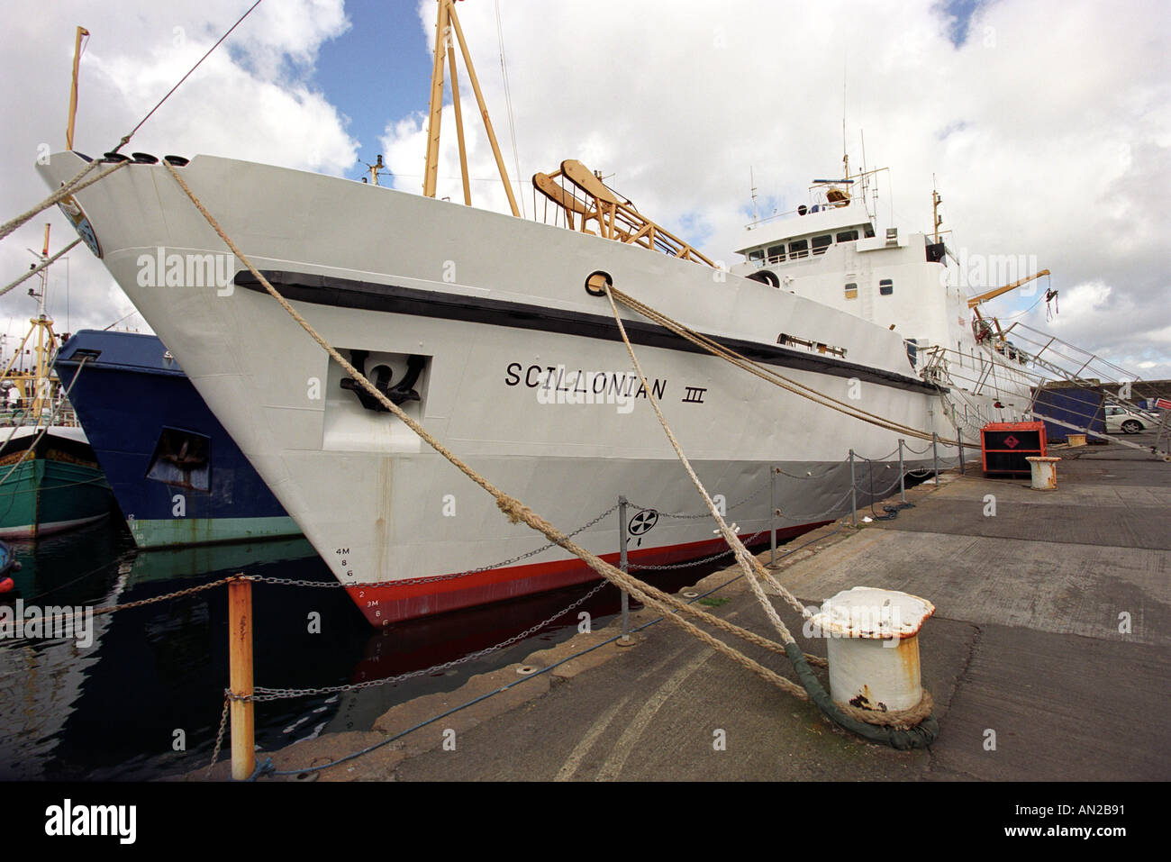 THE SCILLONIAN III FERRY SHIP PENZANCE IN CORNWALL ENGLAND UK Stock ...