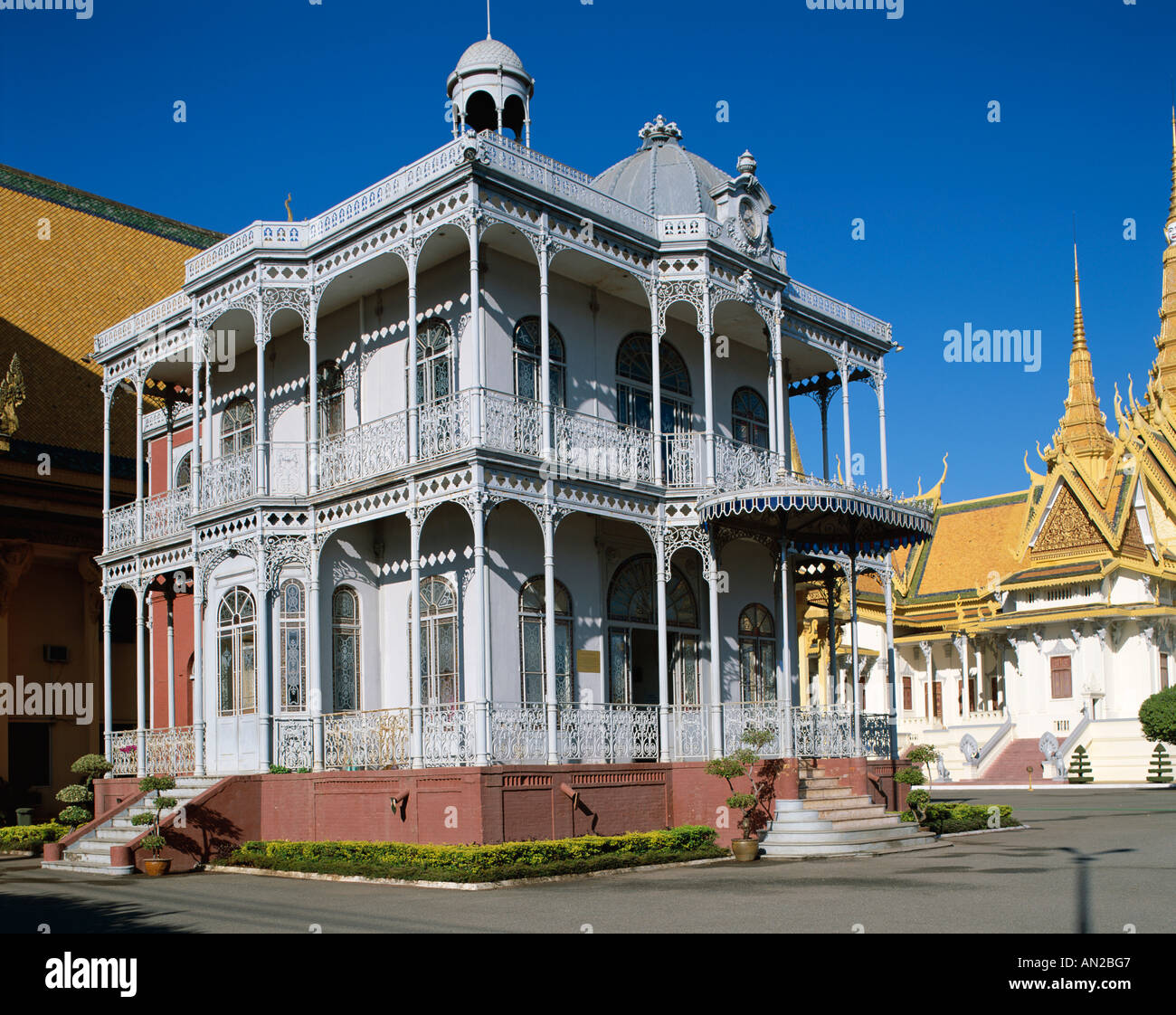 Royal Palace / Pavilion of Napoleon III, Phnom Penh, Cambodia Stock ...