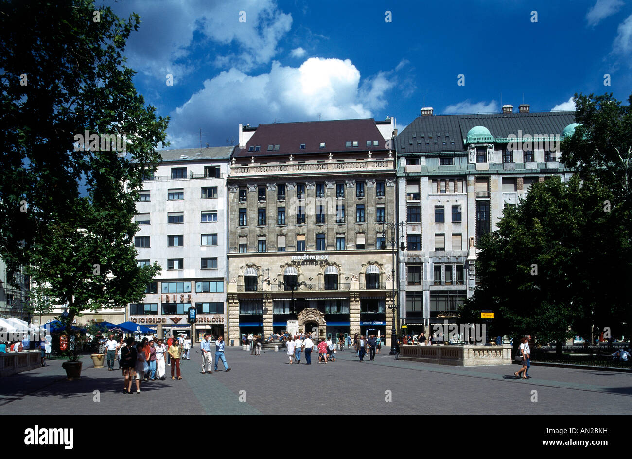 Budapest, Freedom Square Stock Photo - Alamy