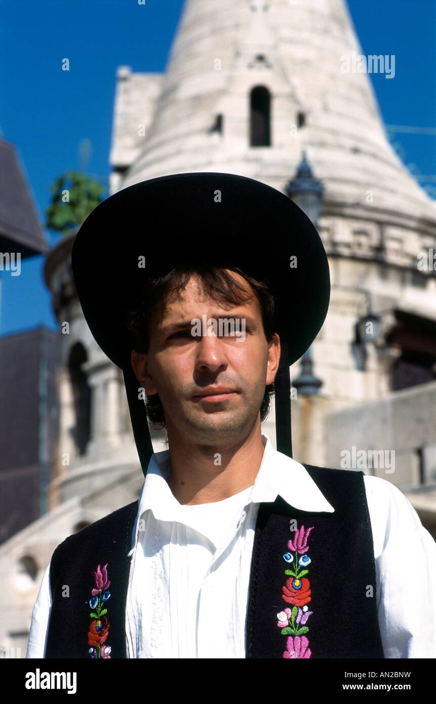 Budapest, Man in Traditional Costume Stock Photo - Alamy