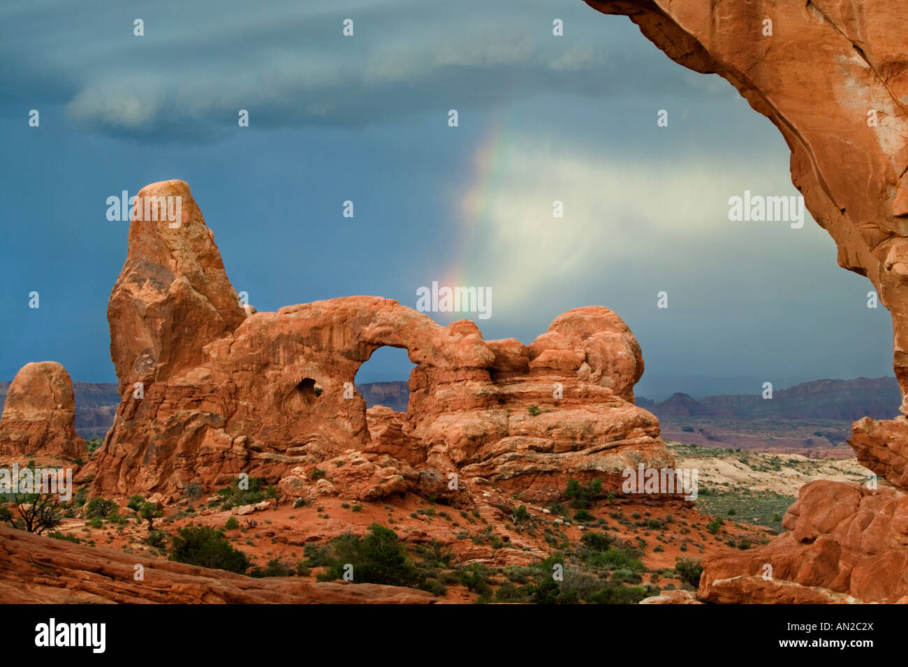 North Window in the Arches National Park, Utah, USA Stock Photo - Alamy