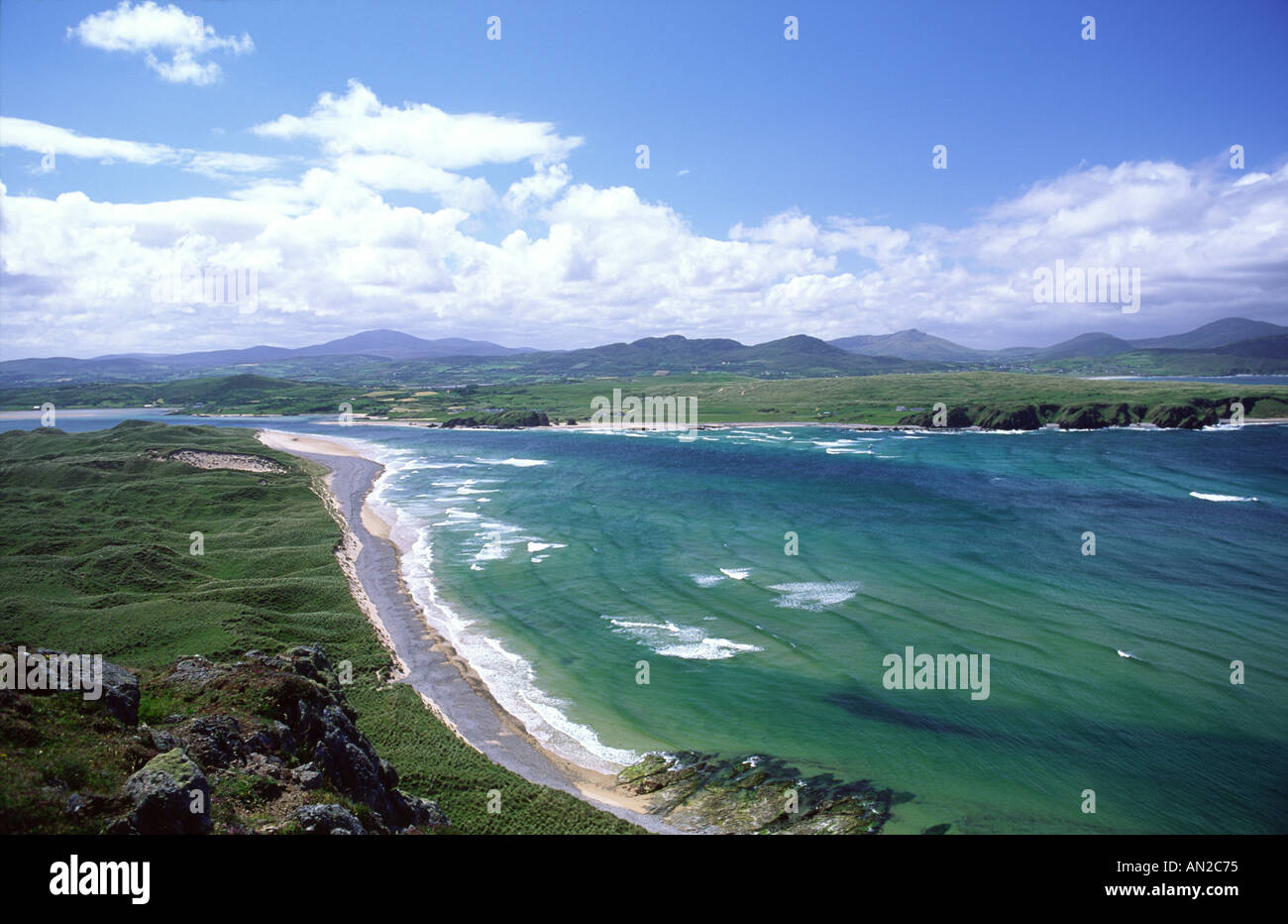 From Malin Head across White Strand Bay on the Inishowen peninsula ...