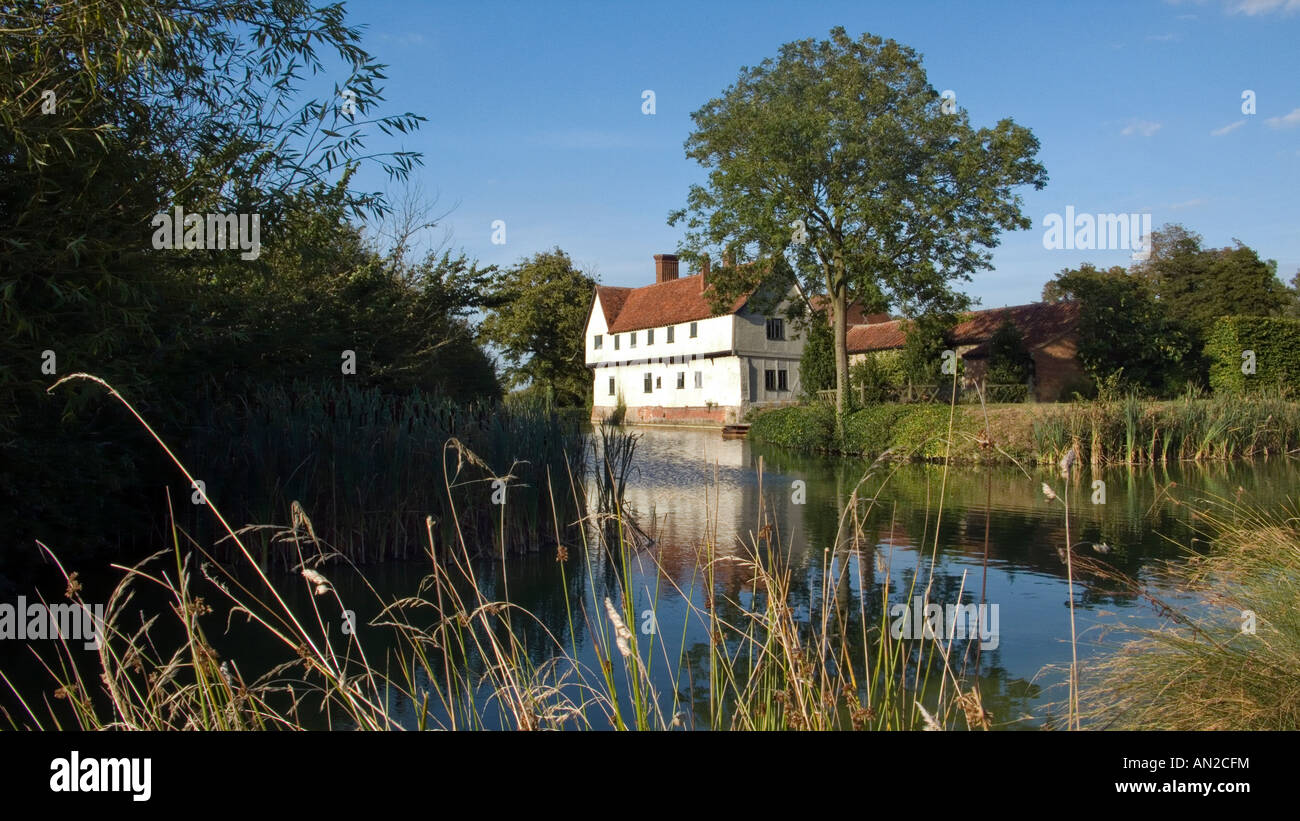 Moated Manor House in Suffolk UK Stock Photo - Alamy