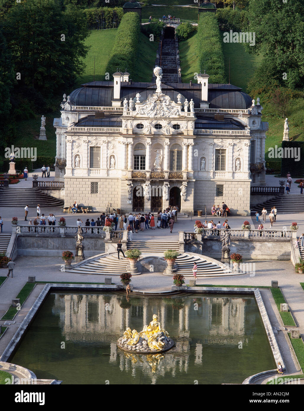 Bavaria, Linderhof Castle Stock Photo - Alamy