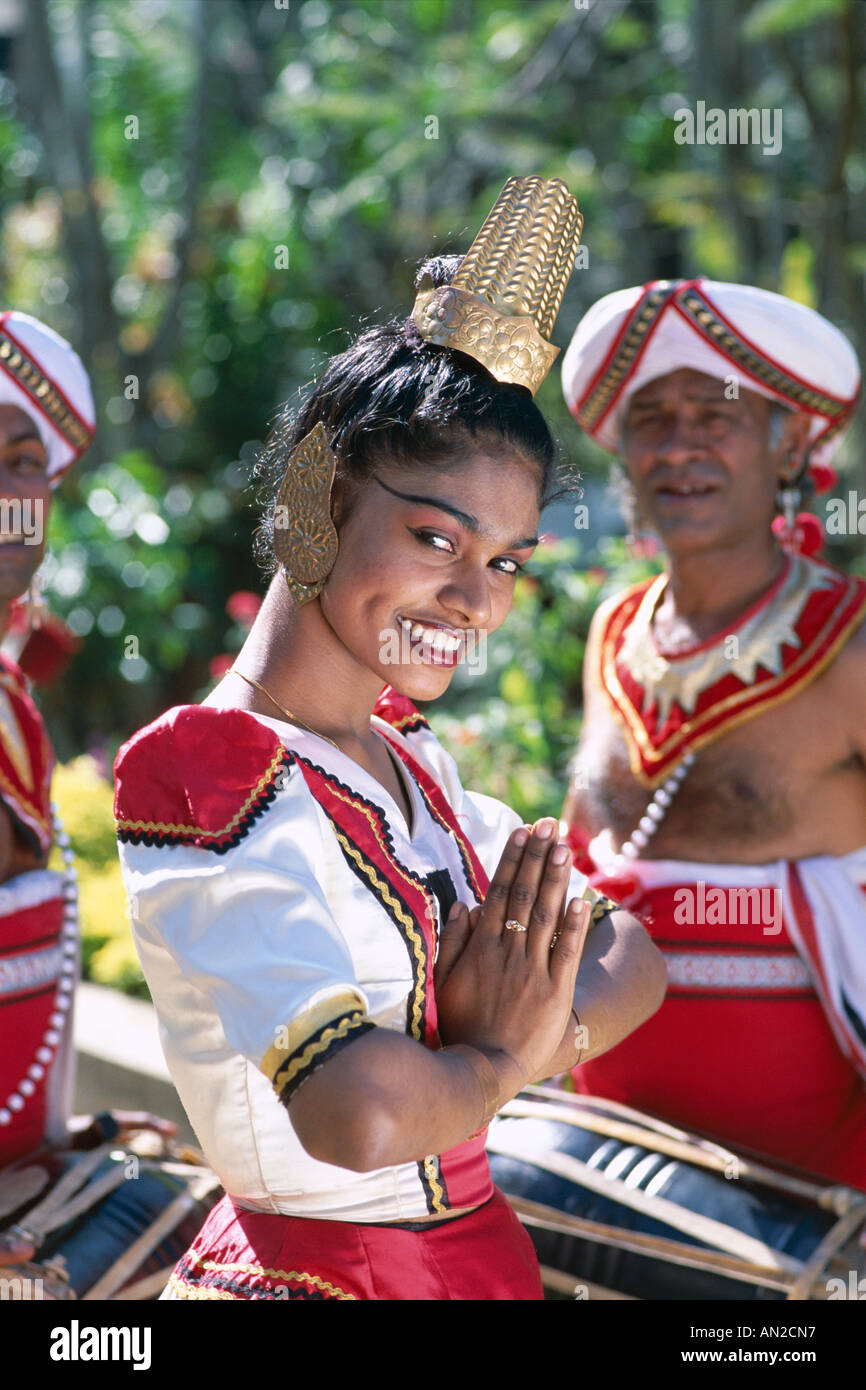 Female Kandy Dancer Dressed in Pooja Costume, Kandy, Sri Lanka Stock ...