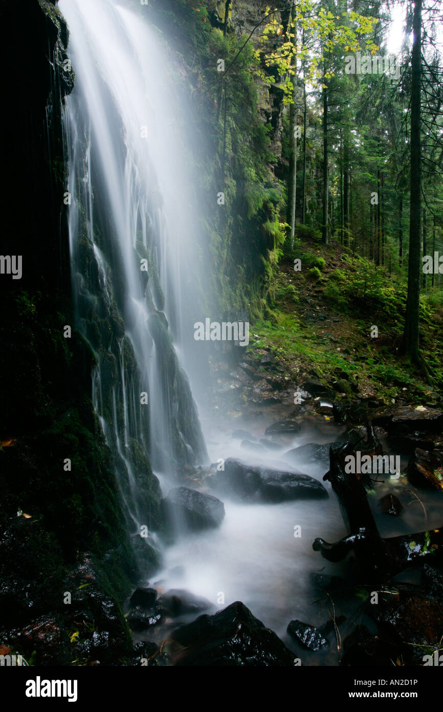 Nord Schwarzwald Bad Rippoldsau Burgbachwasserfall Deutschland Germany ...