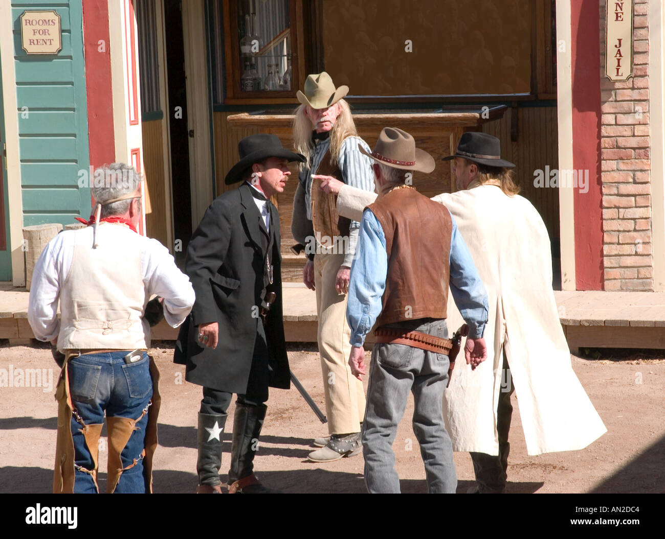 Reenactment Of The Gunfight At The Ok Corral High Resolution Stock ...