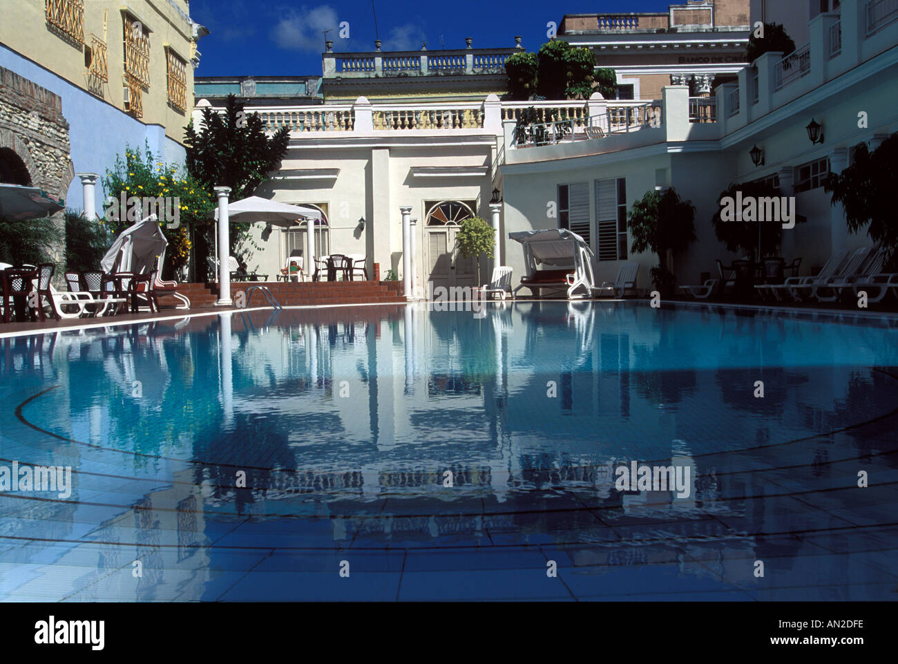 Cuban Hotel Pool Stock Photo - Alamy