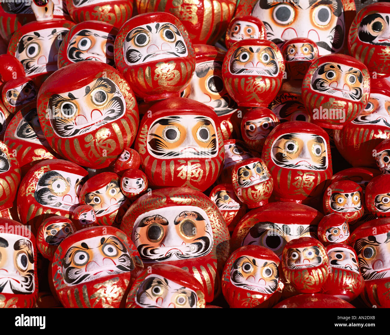 New Year Festival / Daruma Dolls, Tokyo, Honshu, Japan Stock Photo - Alamy